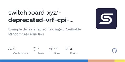 Github Switchboard Xyz Deprecated Vrf Cpi Example Example