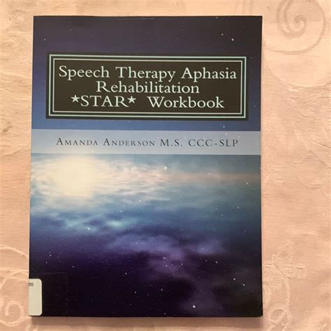 Speech Therapy Aphasia Rehabilitation Workbook By Amanda Anderson Ms