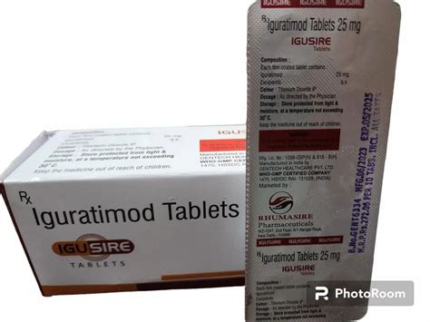 Iguratimod 25mg Tablet At ₹ 314strip Hisar Id 2851660032562