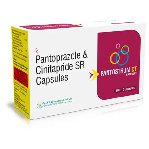 Pantostrum Ct Pantoprazole Cinitapride Sr Capsules 10x10 Prescription