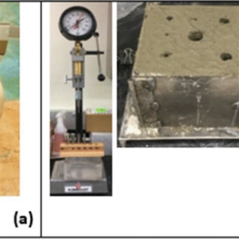 A Flow Table Test Shown For 0065 Chnf Mixes B Setting Time Test