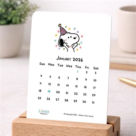 2026 Snoopy Calendar Etsy