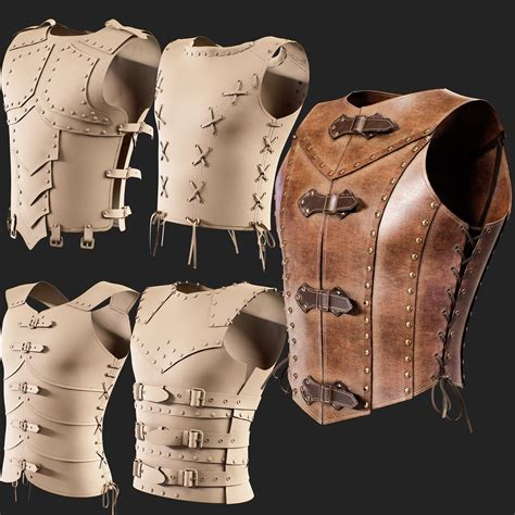 5 Medieval Mens Armor Zahra3d