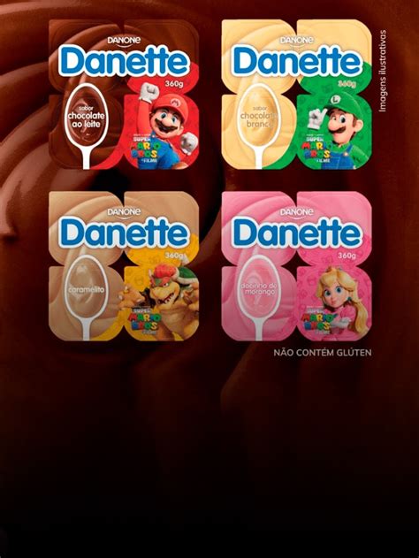 Personagens De Super Mario Bros Invadem Embalagens De Danette Gkpb Geek Publicitário