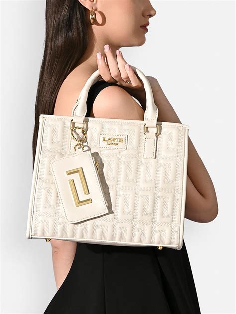 Buy Lavie Luxe Textured Shopper Satchel Handbags For Women 36012625