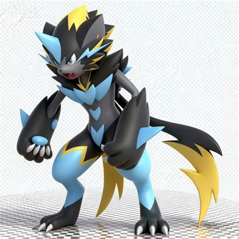 Pokemon Zeraora Mega Evolution Luxray Free 3d Print Model Makerworld