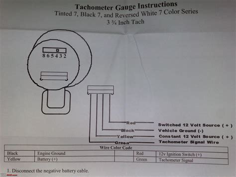 Rpm Gauge Wiring Diagram