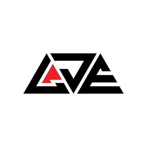 Lje Triangle Letter Logo Design With Triangle Shape Lje Triangle Logo