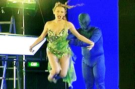 Plosive Attack Tumblr — Kylie Minogue Filming Her Part As The Green