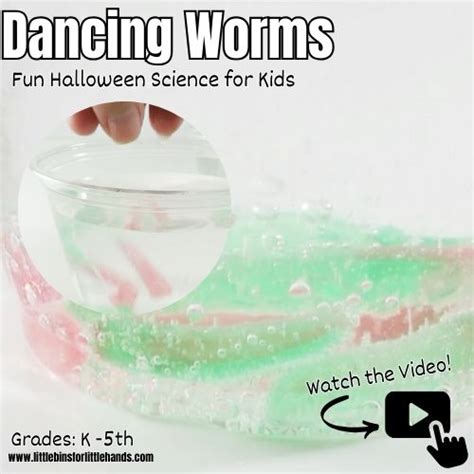 Dancing Gummy Worms Easy Halloween Science Experiment