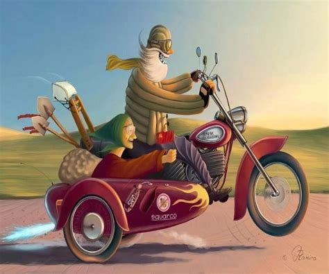 Cartoon Funny Motorcycle Vintage Motorcycle Posters Vintage Motorcycle