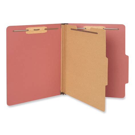 Four Section Pressboard Classification Folders 2 Expansion 1 Divider