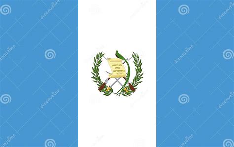 Guatemala Flag In Official Aspect Ratio Stock Illustration