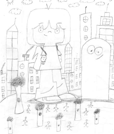 Giant Mac And Bloo At The Big City By Furstman On Deviantart