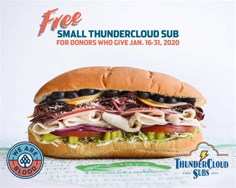 Free Small Thundercloud Sub For We Are Blood Donors Austin Monthly
