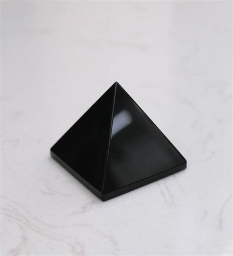 Black Obsidian Pyramid Protection Negativity And Creativity Casa Mystika