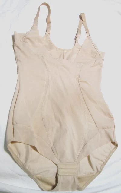 Nwot Maidenform Open Bust Curvy Firm Body Shaper Snap Crotch Cool