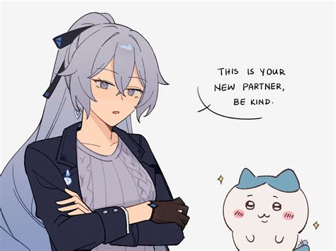 Bronya Zaychik And Hachiware Honkai And 2 More Drawn By Renarrena