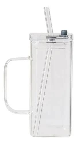 Taza De Vidrio Lided 13 Oz Para Café Helado Y Jugos Cuotas Sin Interés