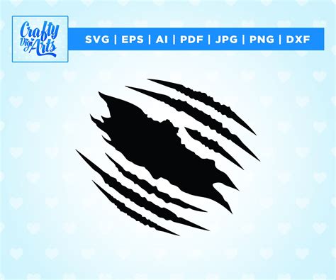 Claw Mark Svg Cricut Png Svg Sublimation Silhouette Etsy