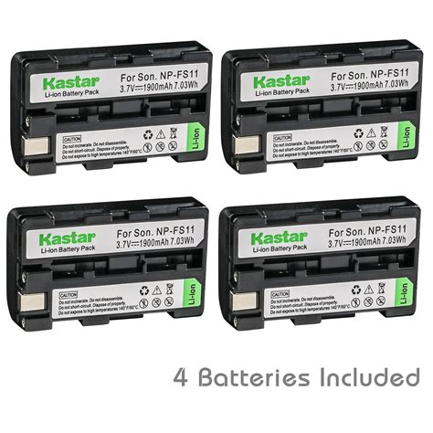 Kastar Replacement Battery For Sony Np Fs11 Fs10 Ac Vq11 And Sony Ccd Cr5 Camera Ebay