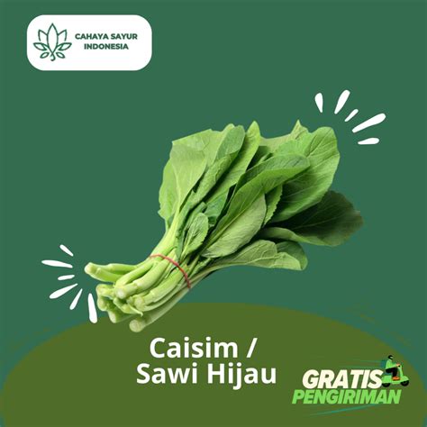 Jual Daun Caisim Sawi Hijau Sawi Daun Cesim Sayur Caisim