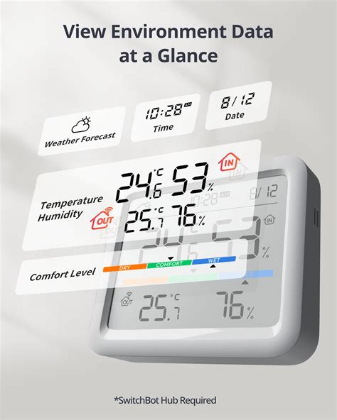 Switchbot Meter Pro Matter Combo Temperature Monitoring Kit With Hub