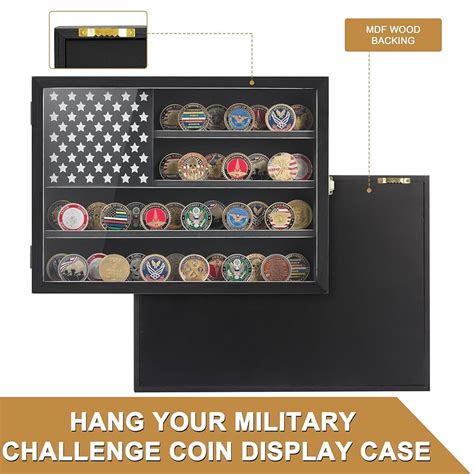 Military Challenge Coin Display Cases Decowoodo Military Challenge Coin