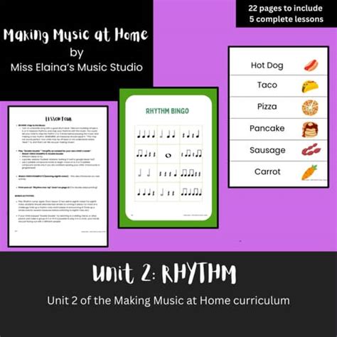 Homeschool Music Curriculum Unit 2 Rhythm Tpt