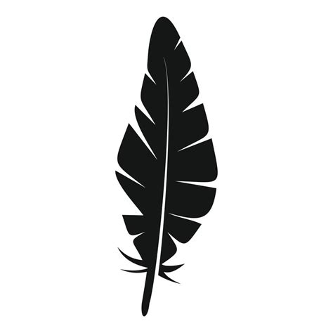 Ink Feather Icon Simple Vector Bird Pen 15205226 Vector Art At Vecteezy