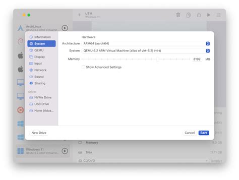 Utm 46 在 Macos 上优雅的使用 Qemu 虚拟化 Windows、linux 和 Macos Sysin
