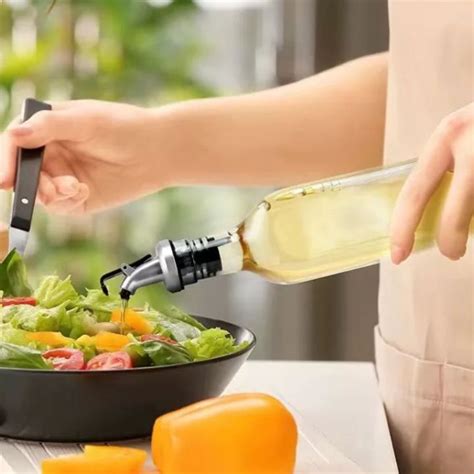 500ml Oil Bottle Glass Condiments Bottle Dispenser Jar Soy Sauce