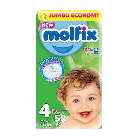 Molfix Jumbo Economy Size 4 Maxi 7 18 Kg 58pcs
