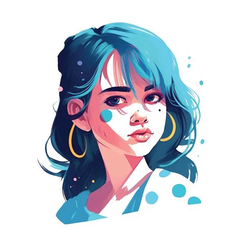 Premium Vector Cute Girl Colorful Vector Ilustration Premium Vector Cute Girl Colorful Vector Ilustration