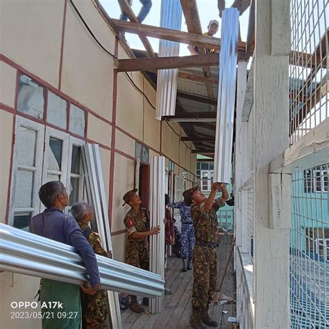 သဘာဝဘေးအန္တရာယ် ကျရောက်သောဒေသများတွင် တပ်မတော်မှ ကူညီကယ်ဆယ် ရေးအဖွဲ့မ