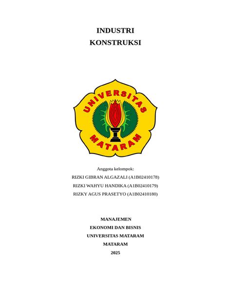 Supplay Chain Industri Konstruksi Pdf