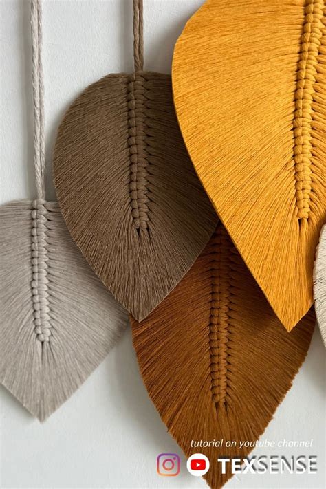 Diy Macrame Leaf Wall Hanging