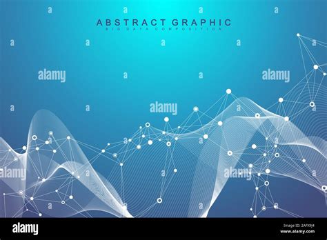 Abstract Dynamic Motion Lines And Dots Background With Colorful Particles Digital Streaming