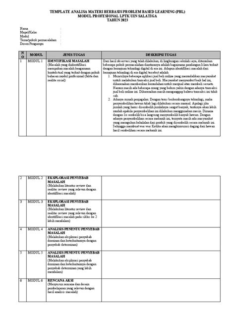 Template Pbl Profesional Pdf