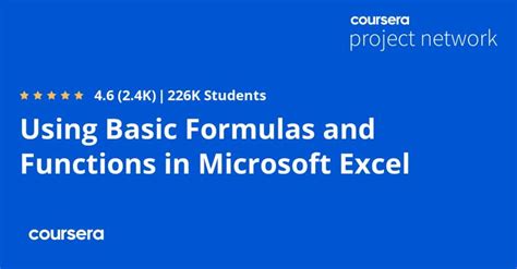 Using Basic Formulas And Functions In Microsoft Excel Sartaz Khan