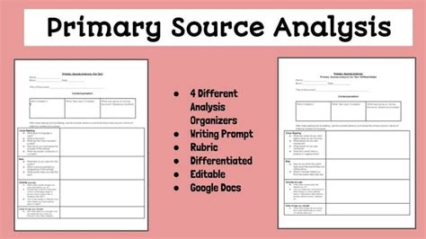 Primary Source Analysis Differentiated By Books And Bleachers