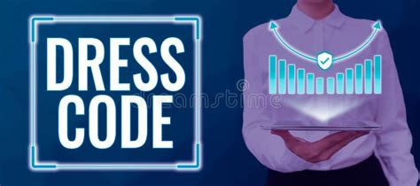 Hand Writing Sign Dress Code Conceptual Photo An Accepted Way Of
