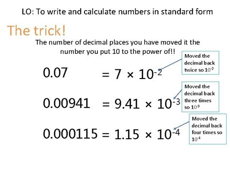 LO To Write And Calculate Numbers In Standard