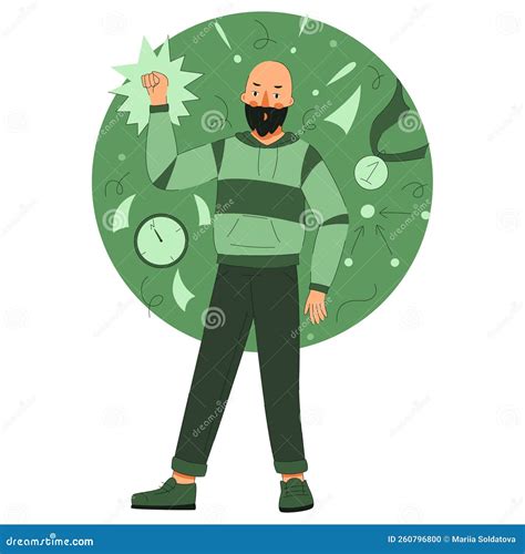 Mbti Concept Protagonist Character Flat Vector Royalty Free