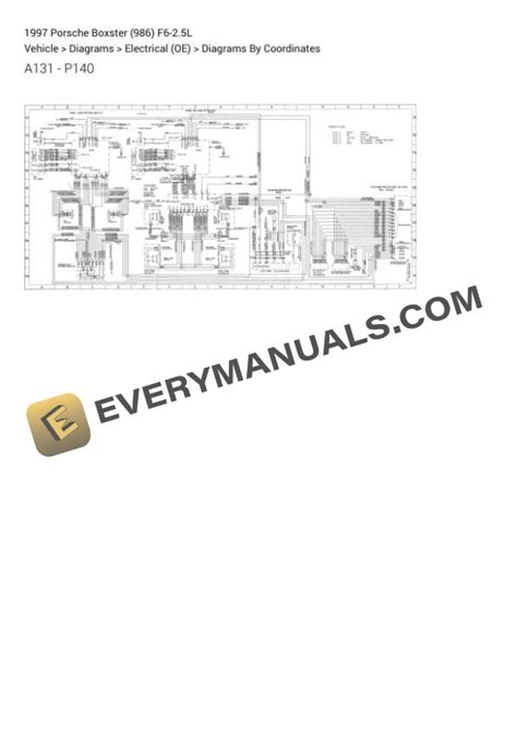 Porsche Boxster 986 1997 Electrical Diagrams F6 25l