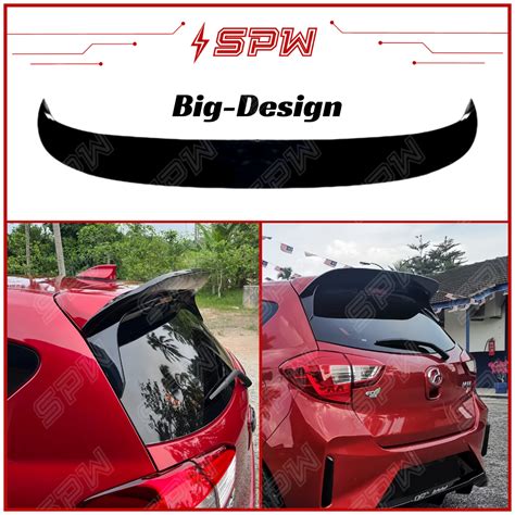 Perodua Myvi G3 2018 2025 Mg3 Ducktail Spoiler Rear Spoiler Abs Wing
