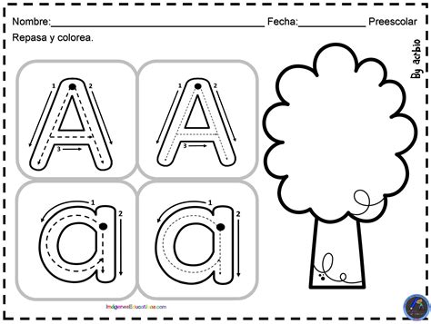 Cuaderno Para Preescolar Vocales Letra Apágina2 Imagenes Educativas