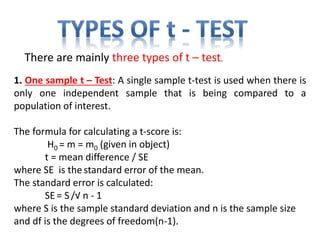 F And T Test PPTX
