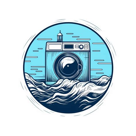 Premium Photo A Close Up Of A Camera With A Wave Coming Out Of It