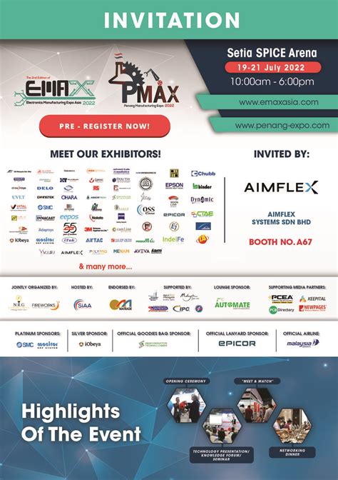 Aimflex Berhad On Linkedin A67 Emax2022 Pmax2022 Manufacturing Electronics